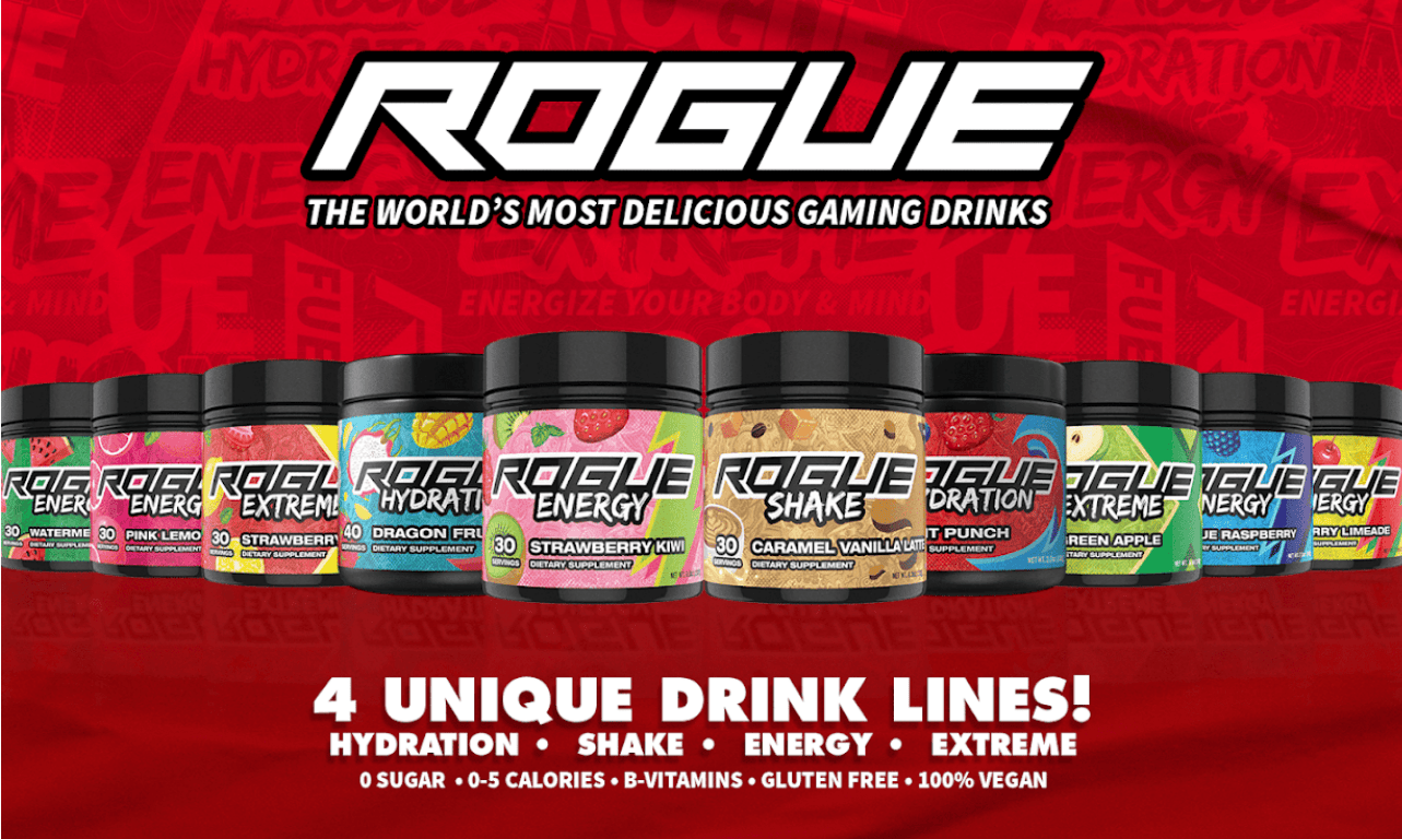 About Rogue Energy: Energy-Packed Gaming Drink